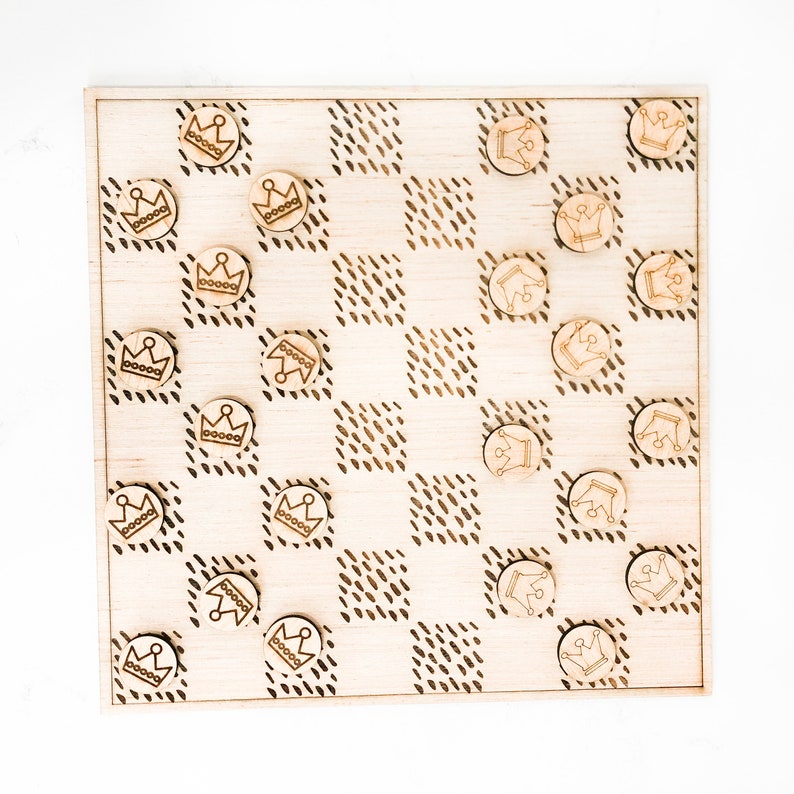 Checkers Board Game Chess Games for Kids SVG Files Layered - Etsy