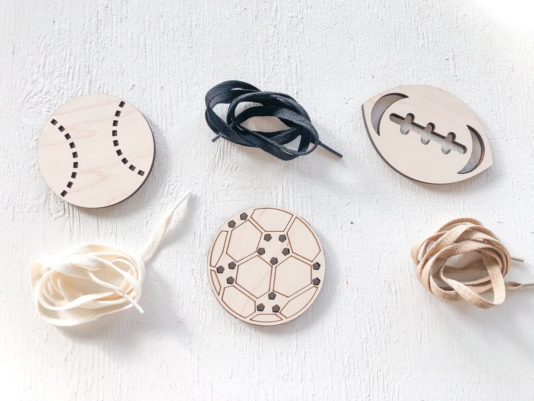 Sports Lace up SVG Cut File for Laser Vector Glowforge Lacing Toy - Etsy