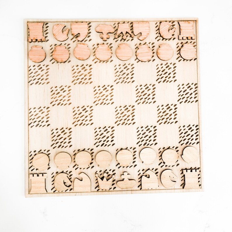 Checkers Board Game Chess Games for Kids SVG Files Layered - Etsy