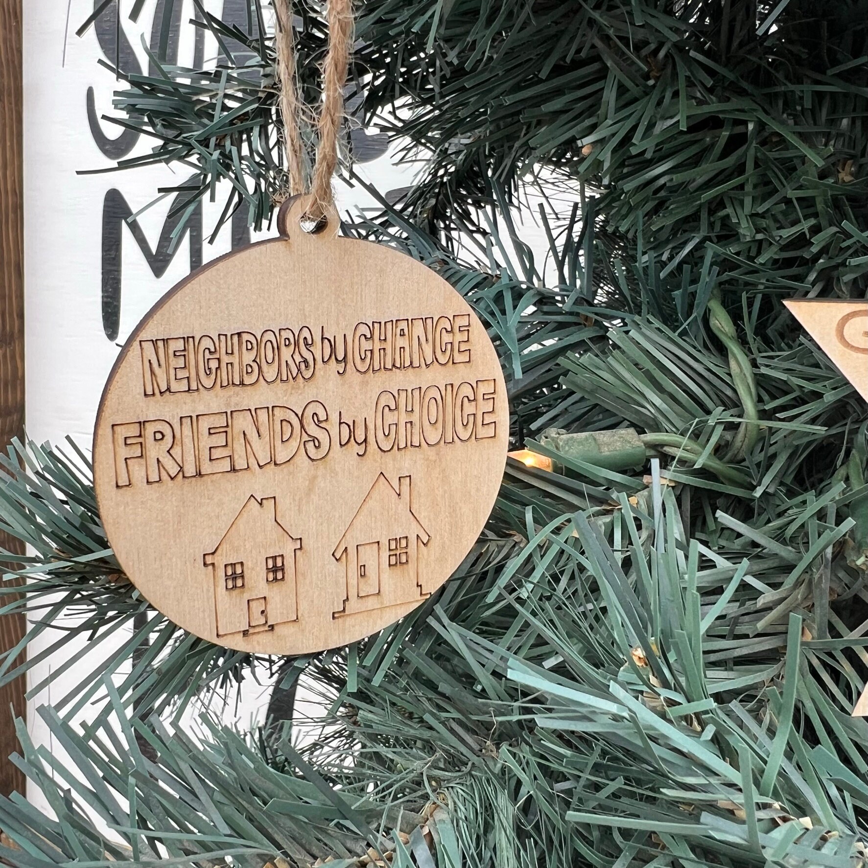 Set of 3 Neighbor Ornament SVG Funny Ornaments Neighbor Gift - Etsy