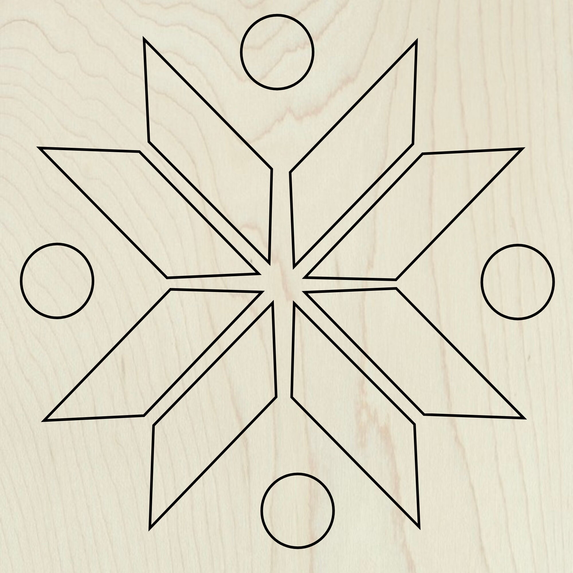 Quilted Snowflake Quilt Barn Stars SVG Christmas Decor Laser - Etsy