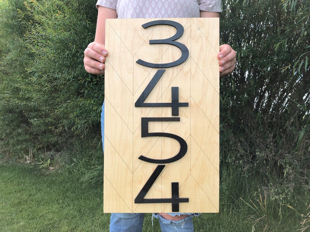 House Address Sign SVG, Custom House Numbers SVG Laser Cut Files - Etsy