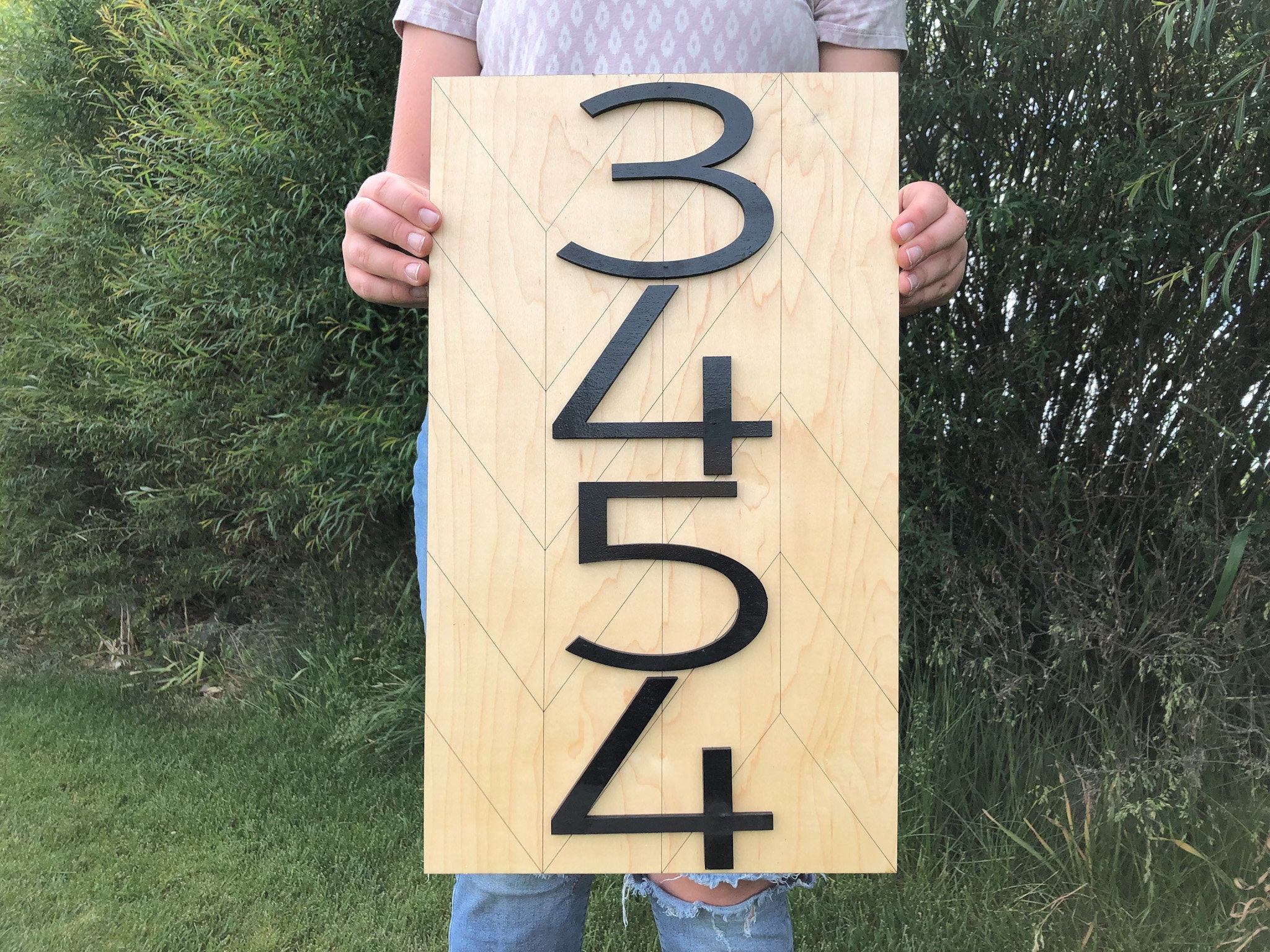 House Address Sign SVG Custom House Numbers SVG Laser Cut - Etsy Australia