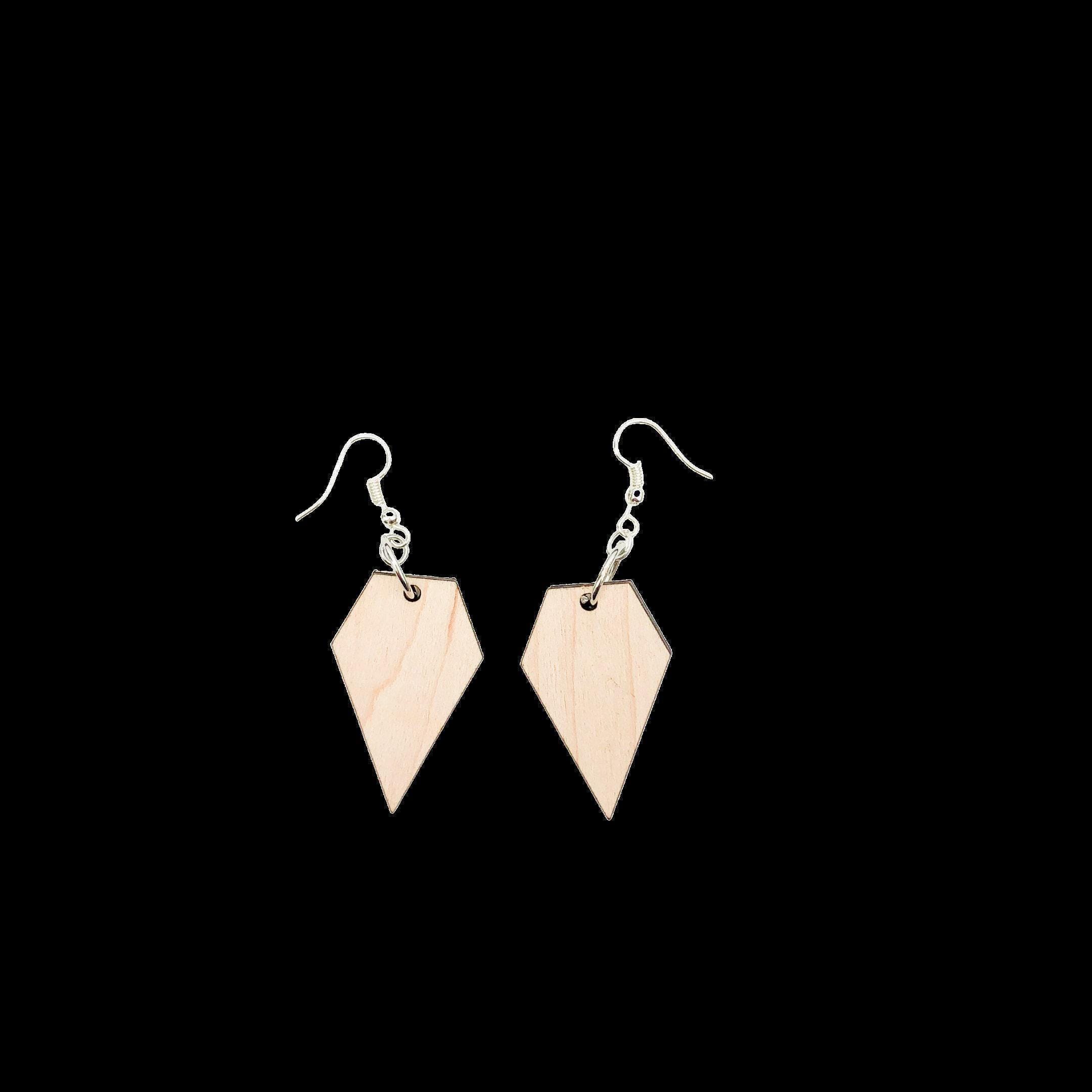 Lasercut Earrings Triangle SVG, Wood Earring SVG - Etsy