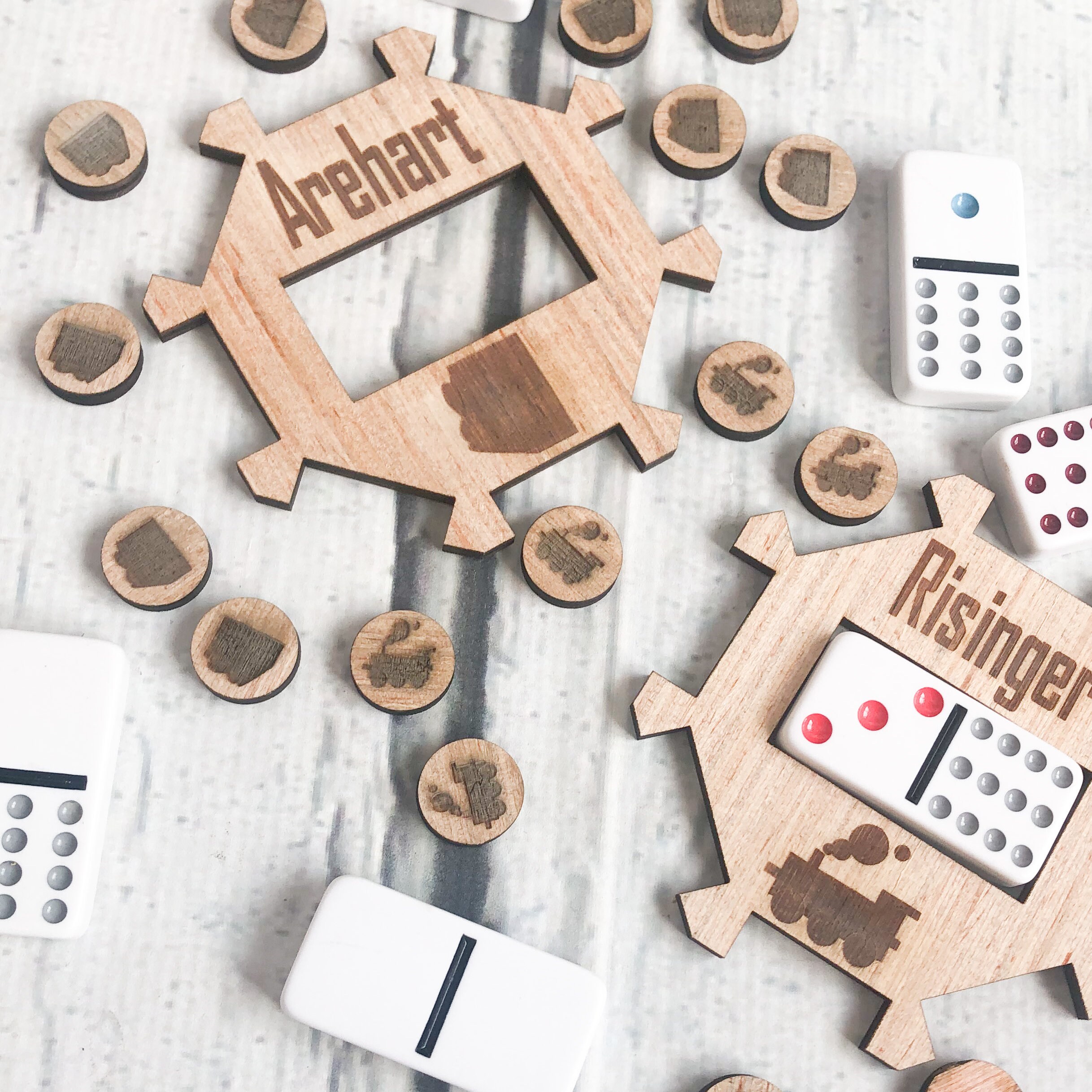 Mexican Train Game Card, Dominos Games for Kids, SVG Files, Game Pieces ...