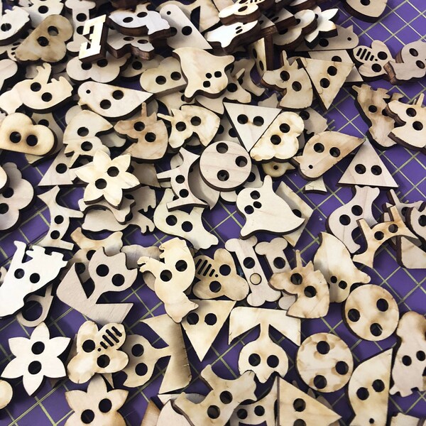 Laser Cut Button - Etsy