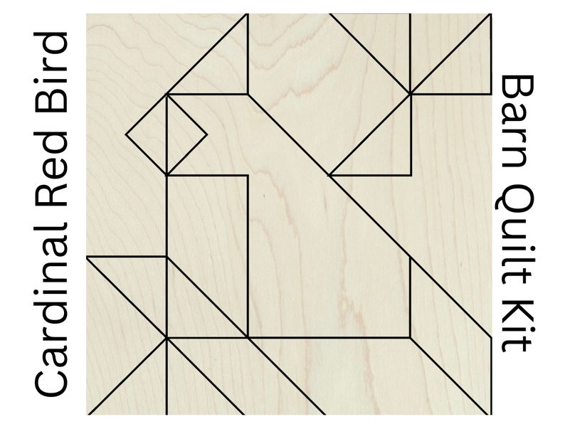 Cardinal Quilt Block SVG Laser Cut Files Digital Download - Etsy