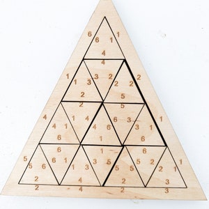 Triangle Puzzles for Adults SVG, Wooden Brain Teaser Desk Toys Laser ...