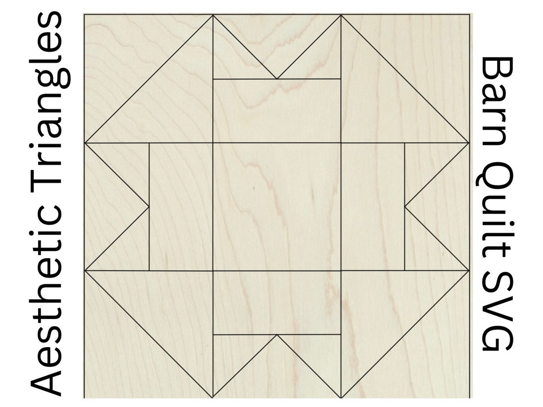 Aesthetic Triangles Barn Quilt SVG, Laser Cut File Digital Download - Etsy