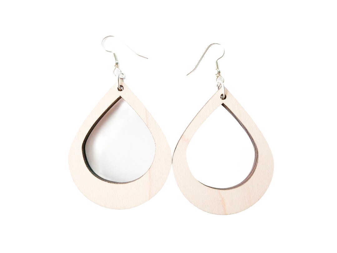 Hoop Earrings SVG Laser Cut File Digital Download for Glowforge Files ...