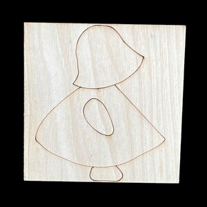 Sue Bonnet Quilt Block SVG Laser Cut Files Digital Download, Dutch Girl ...