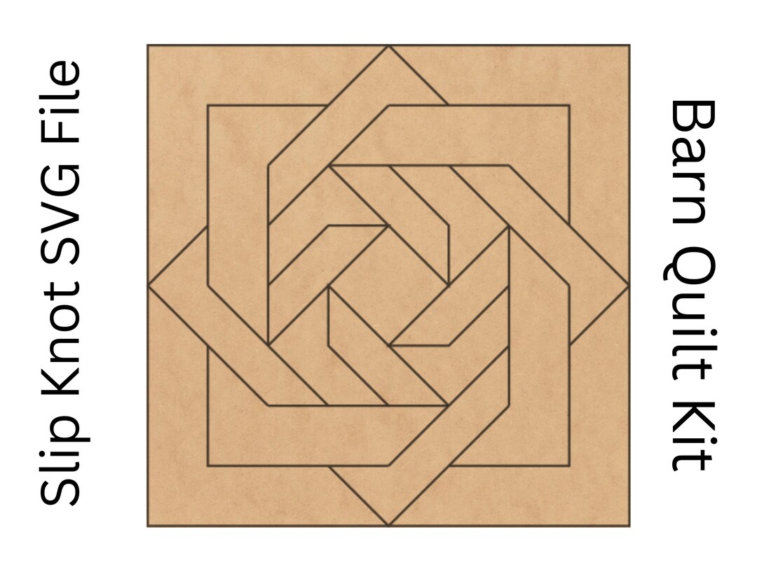 Slipknot Barn Quilt SVG Laser Cut File, Barn Quilt Pattern, Barn Quilt ...