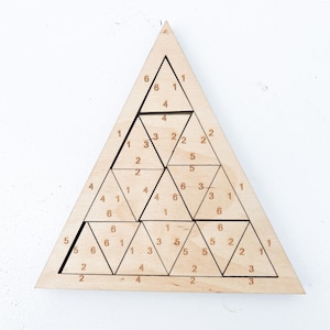 Triangle Puzzles for Adults SVG, Wooden Brain Teaser Desk Toys Laser ...