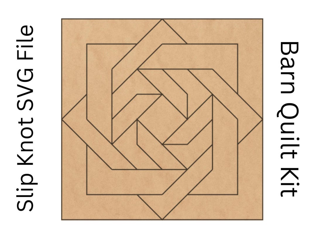 Slipknot Barn Quilt SVG Laser Cut File, Barn Quilt Pattern, Barn Quilt ...