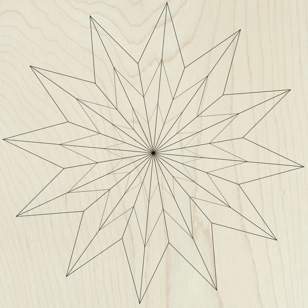 Patchwork Star Barn Quilt SVG, Laser Cut File Digital Download - Etsy