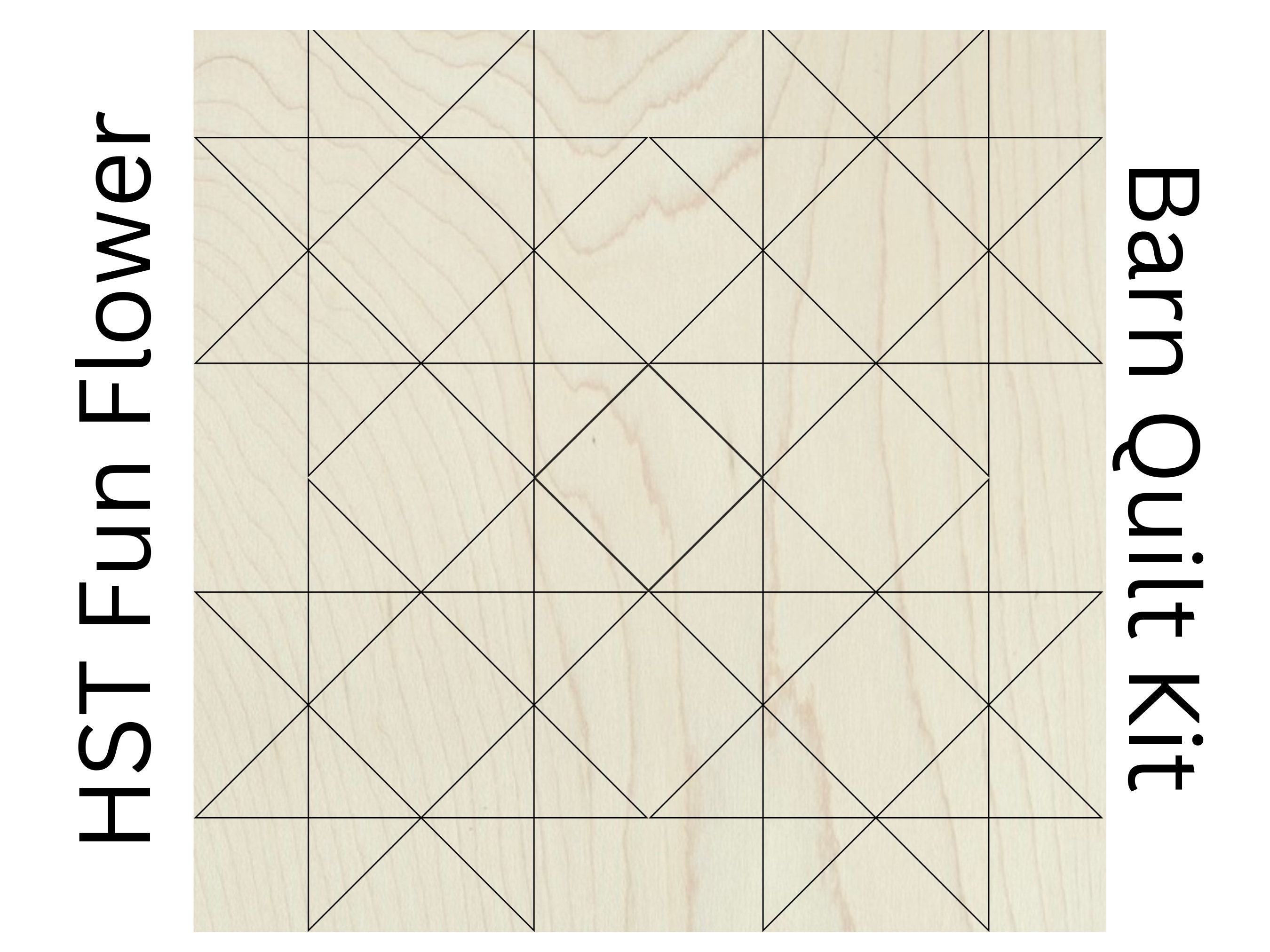 HST Fun Barn Quilt SVG Laser Cut Files Half Square Triangle - Etsy