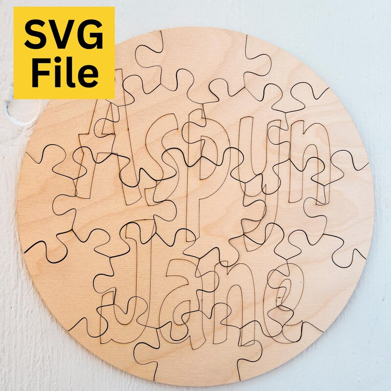 Round Jigsaw Puzzle - Etsy