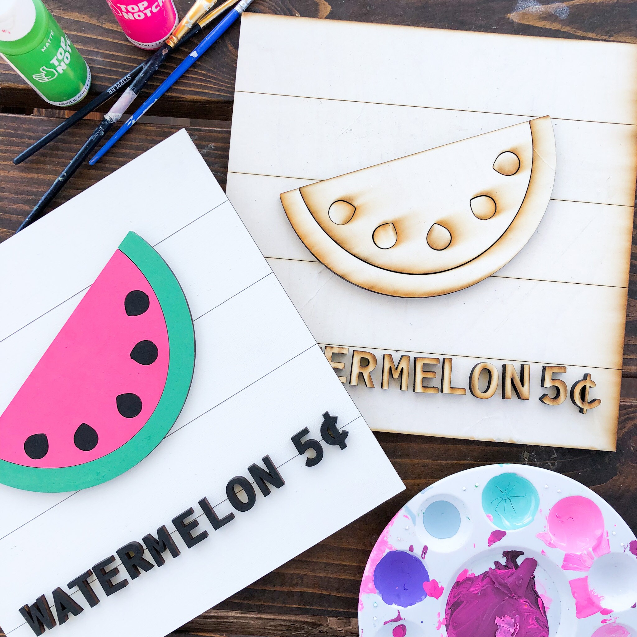 Watermelon Sign SVG Laser Cut File Summer Wall Art - Etsy