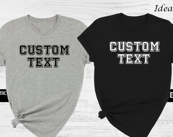 Custom Shirts Custom Red Text Custom Tshirt Custom Shirt - Etsy