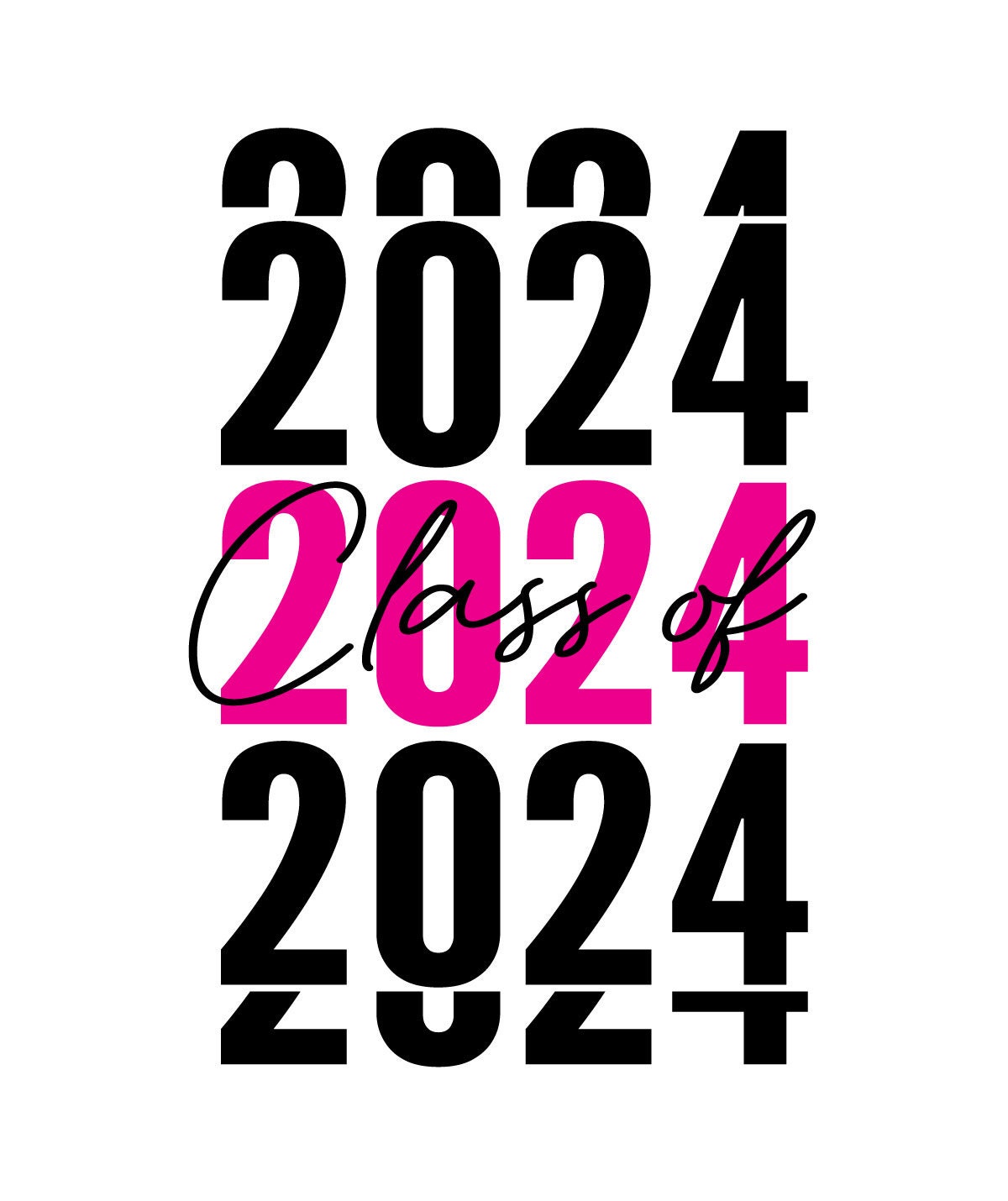 Digital Download Class of 2024, SVG, EPS, AI, Cricut, Cut File, Vector ...