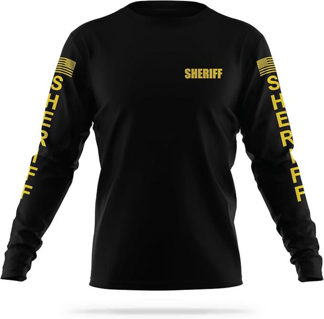 Sheriff Long Sleeve Utility Shirts for Men | USA Patriotic Lightweight ...