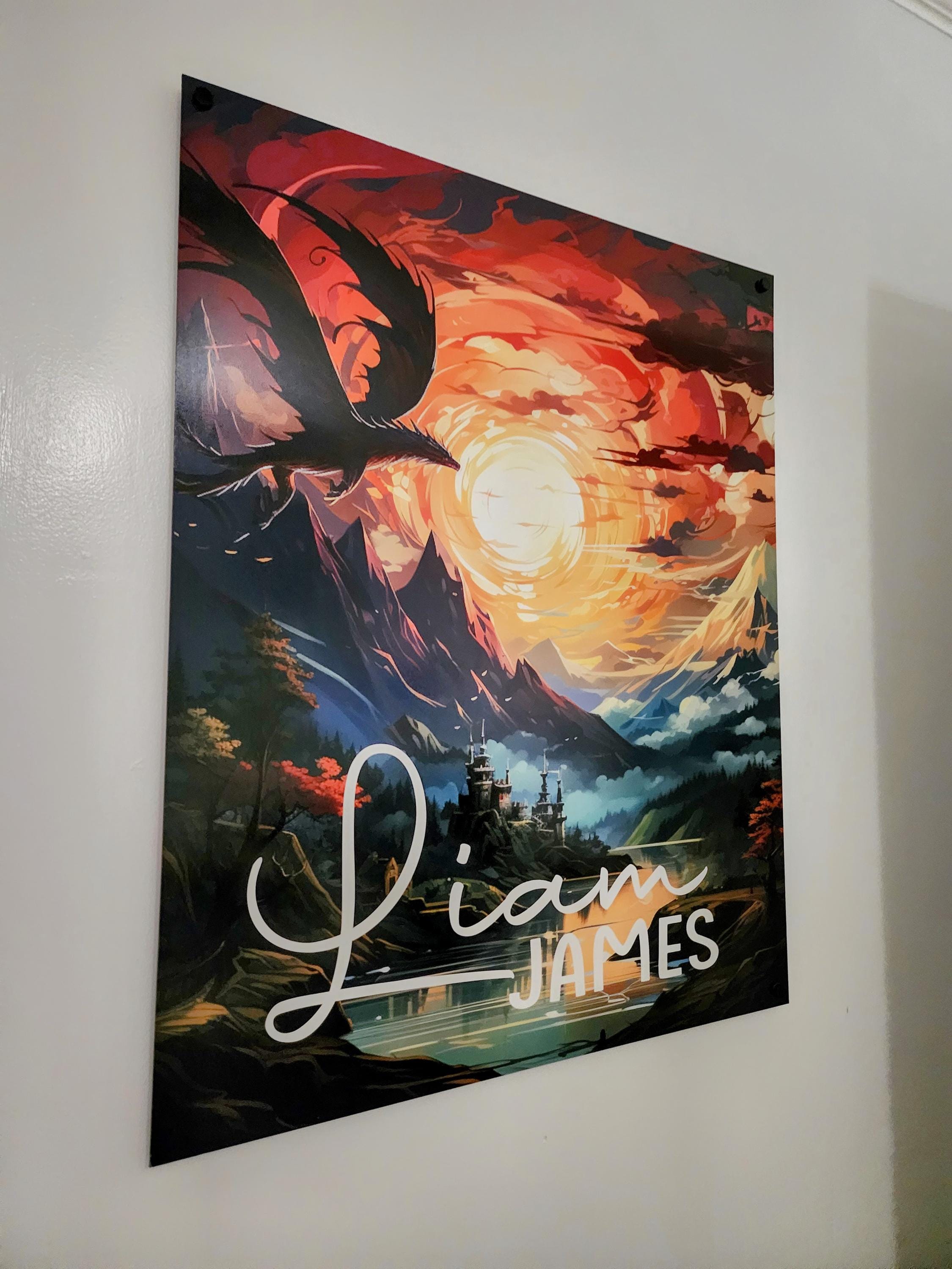 Custom Dragon DND Metal Room Poster, Kids Room, Decoration, Room Decor ...