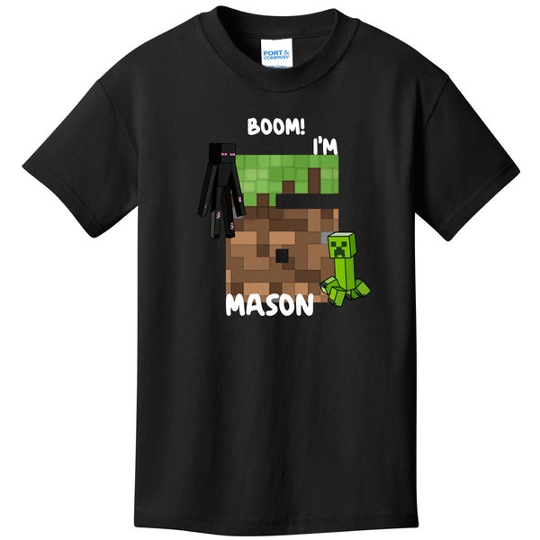 Minecrafter Birthday Shirt - Etsy