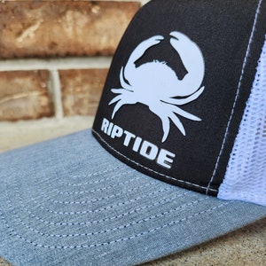 Riptide Crab Mesh Trucker Style Hat, Embroidered Hat, Stocking Stuffer ...