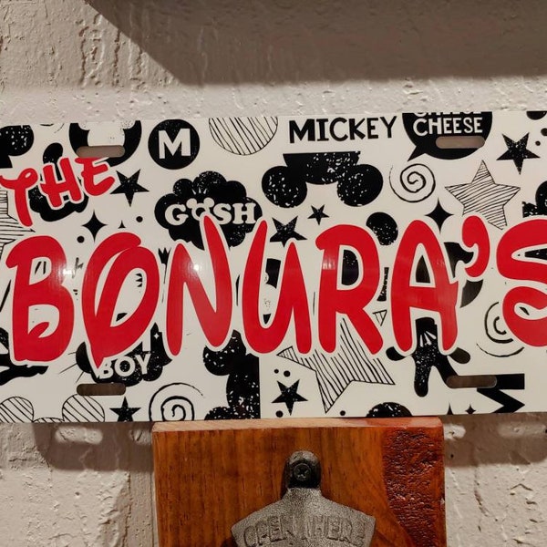 Mickey Mouse License Plate Frames - Etsy