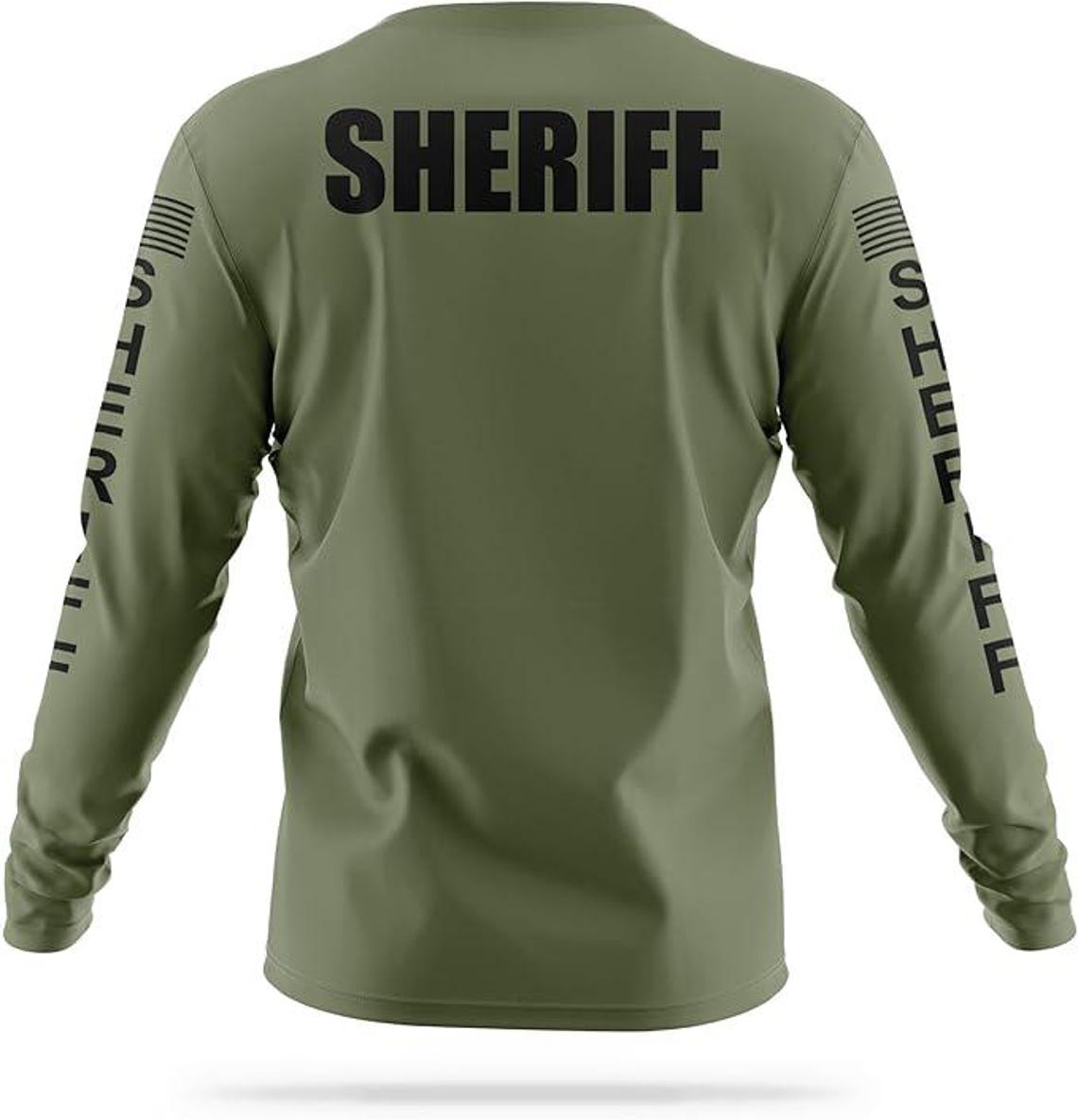 Sheriff Long Sleeve Utility Shirts for Men | USA Patriotic Lightweight ...