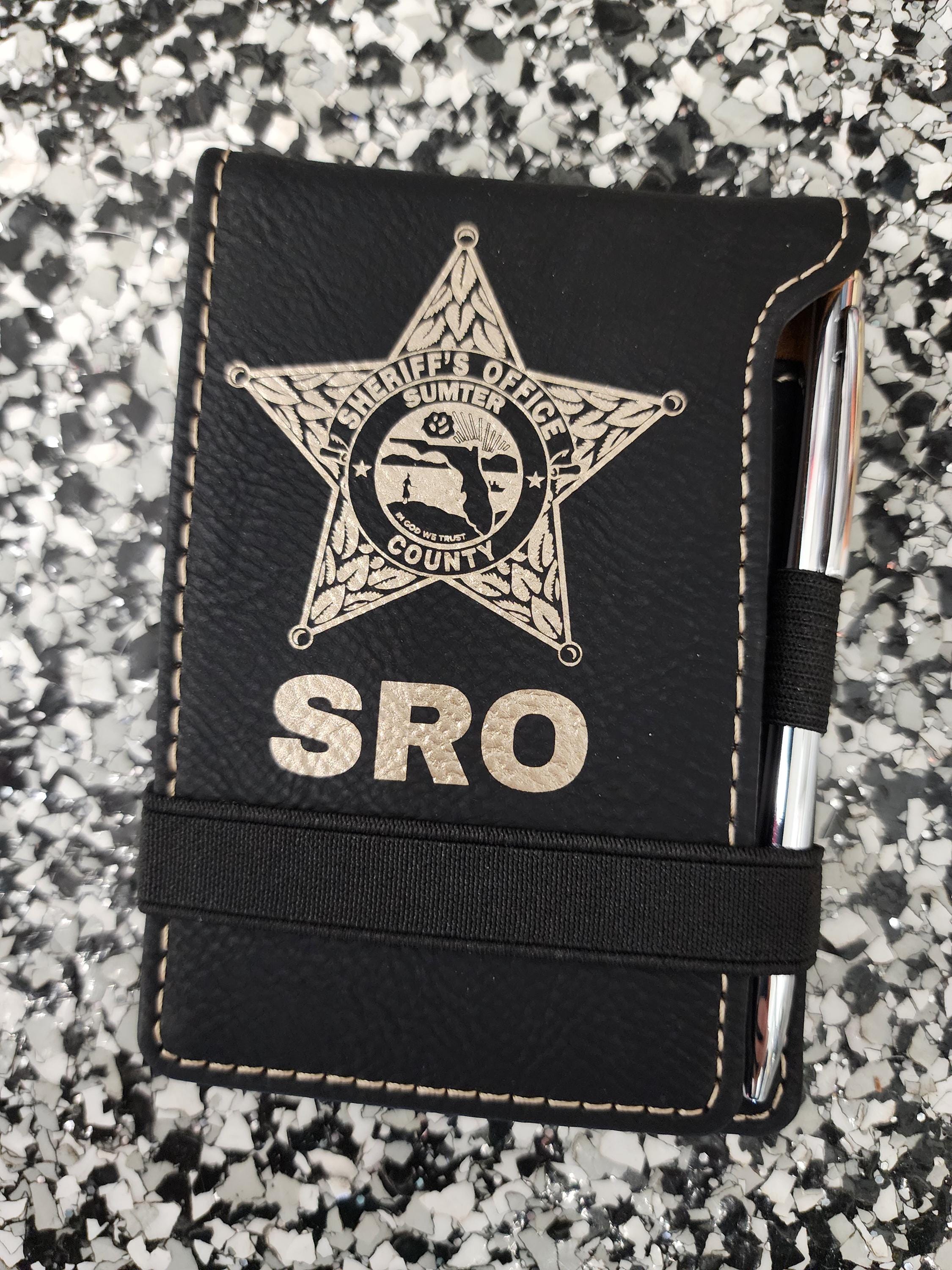 Personalized Leatherette Notepad, Sheriff, Police, Deputy, SRO, Law ...