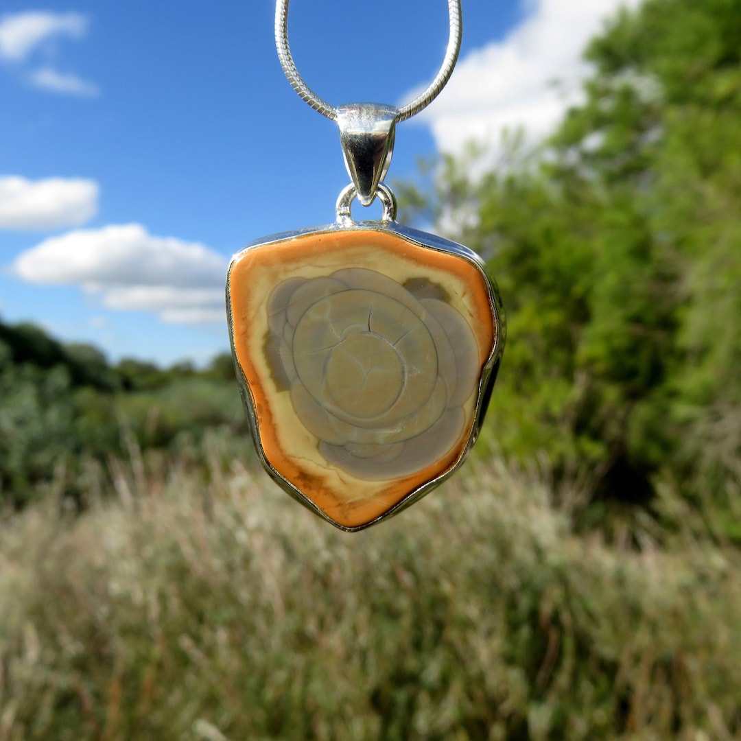 Imperial Jasper Pendant, Sterling Silver Jasper Jewelery, Jasper ...