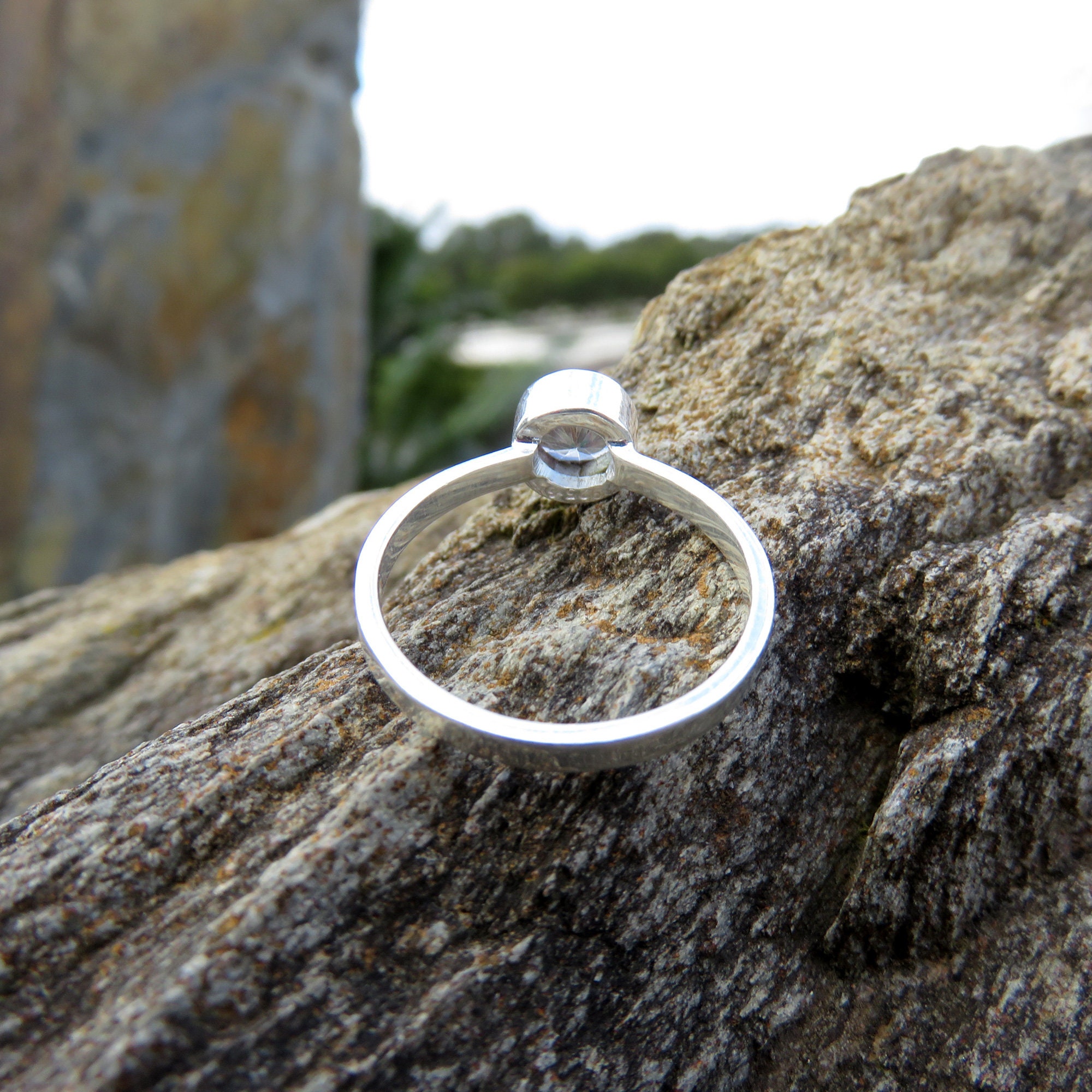 Rainbow quartz ring mystic quartz ring sterling silver ring | Etsy