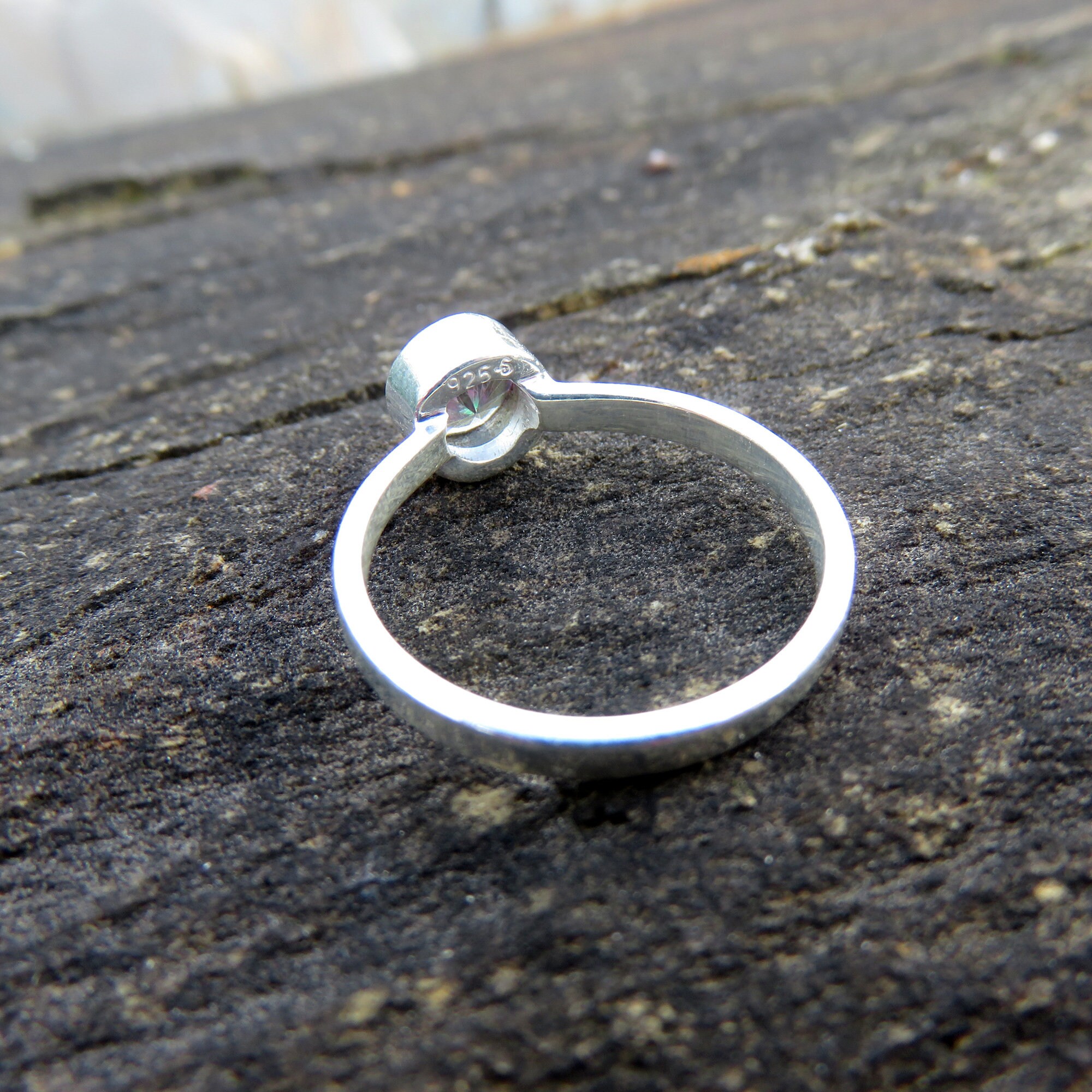 Rainbow Quartz Ring Mystic Quartz Ring Sterling Silver Ring - Etsy ...