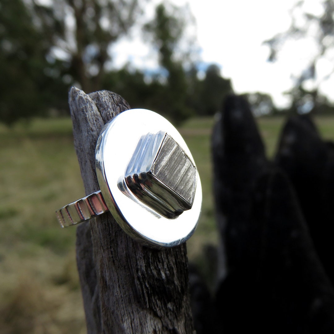 Meteorite Ring Size 8, Gemstone Rings for Women, Meteorite Ring Men ...
