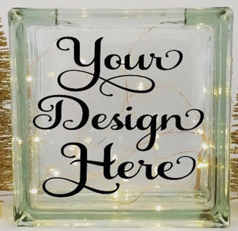 Custom Glass Block, Design Your Own, Home Decor, Personalized Gifts - Etsy