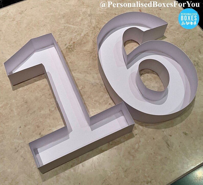 Fillable Number Boxes - Etsy Nederland