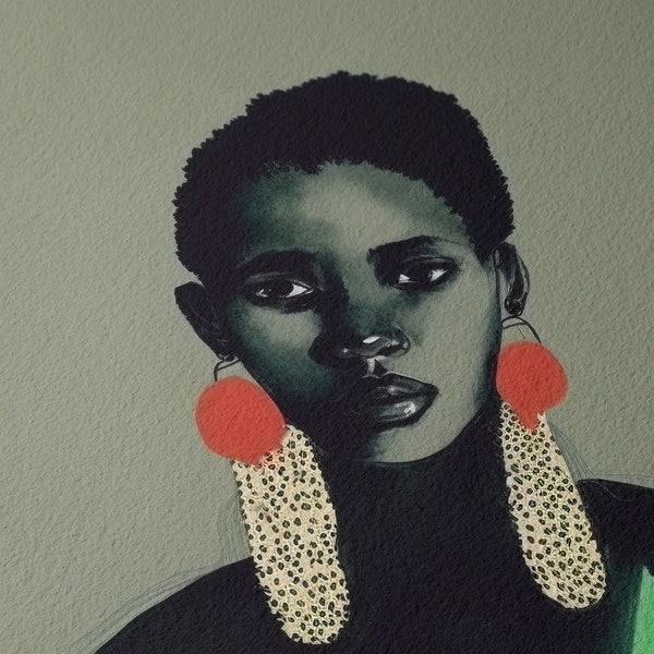 African Mixed Media Art - Etsy