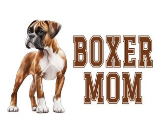 Boxer Mom PNG, Instant Download, Sublimation Graphics, Clipart - Etsy