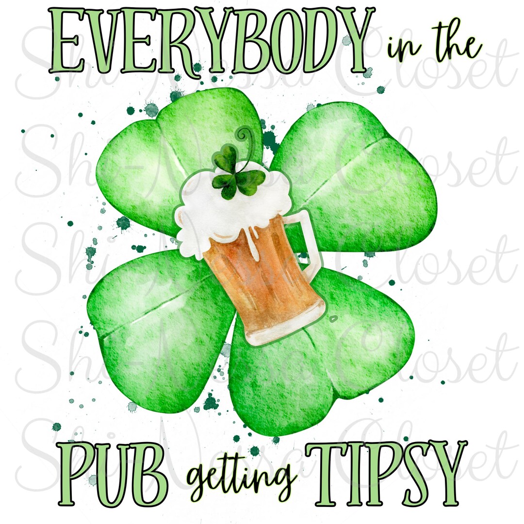 Everybody at the Pub Getting Tipsy PNG - No Physical Product Digital ...