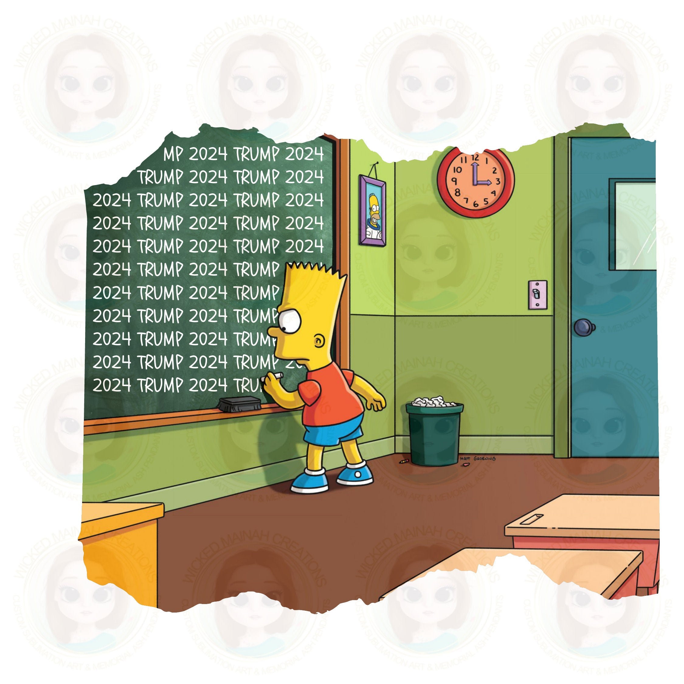 Bart Simpson Chalkboard Gif