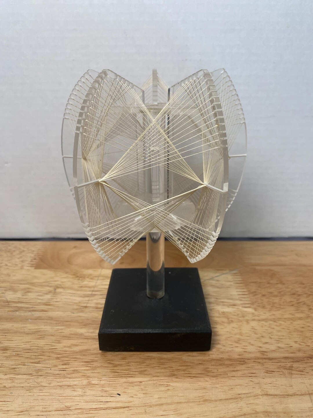 Ronald Fox 1974s Lucite and String Sculpture - Etsy