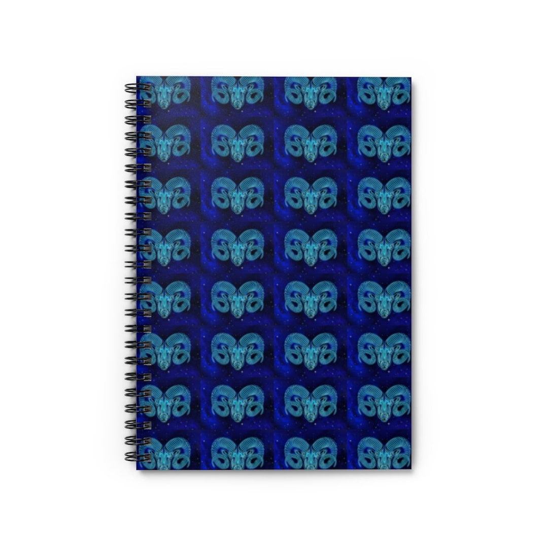 Aries Notebook Astrology Journal Ruled Line Pages Aries Journal Gift ...