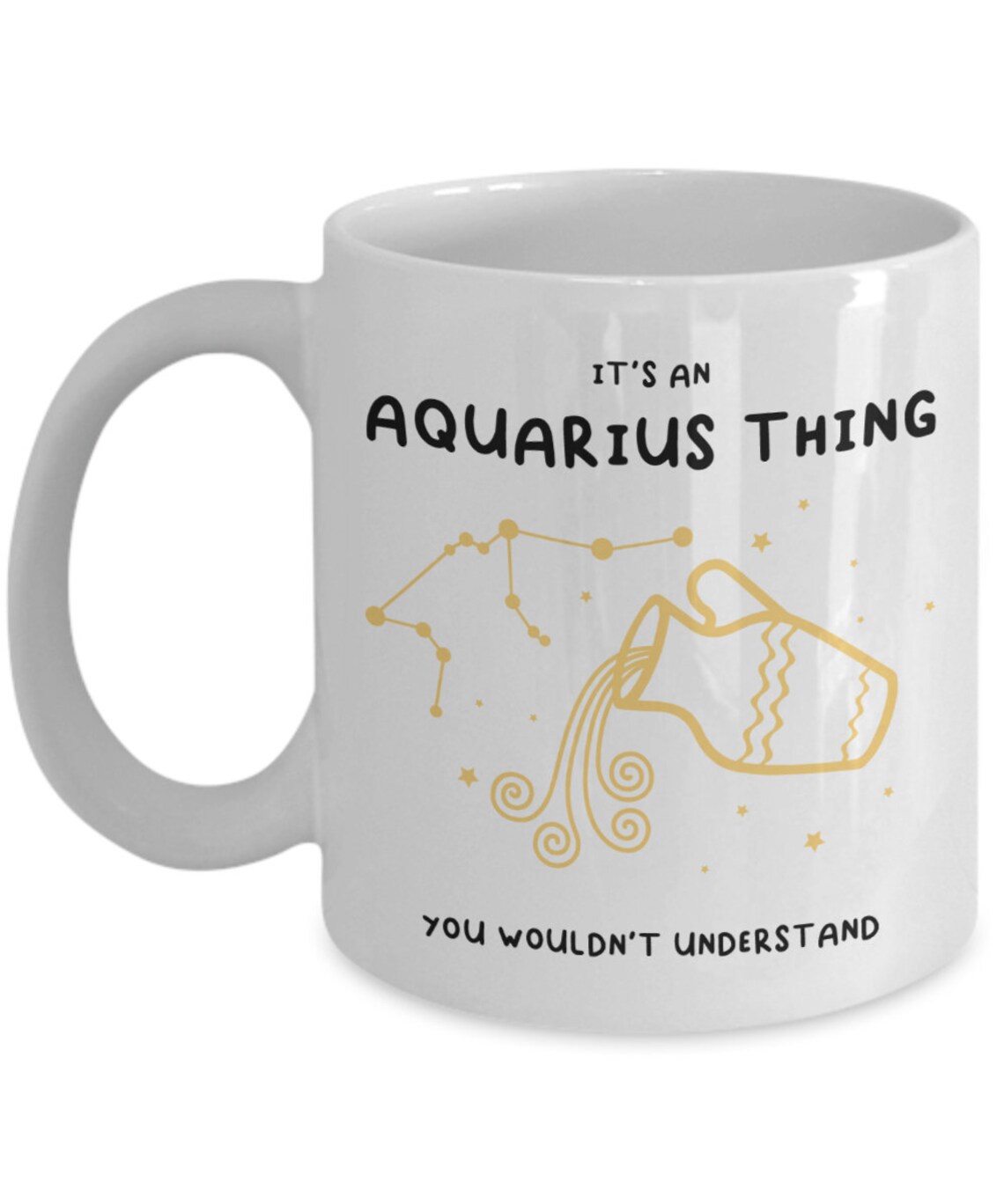 Custom Aquarius Mug, Gift for Aquarius, Personalized Astrology Mug ...