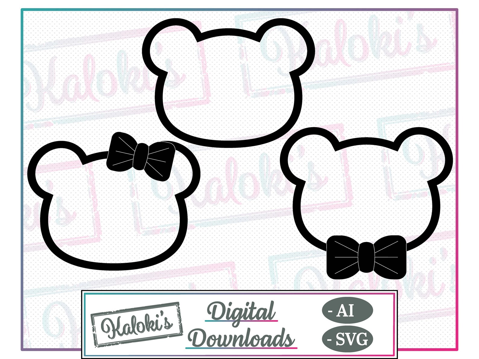 Bear Name Tags DIGITAL DOWNLOAD | Etsy