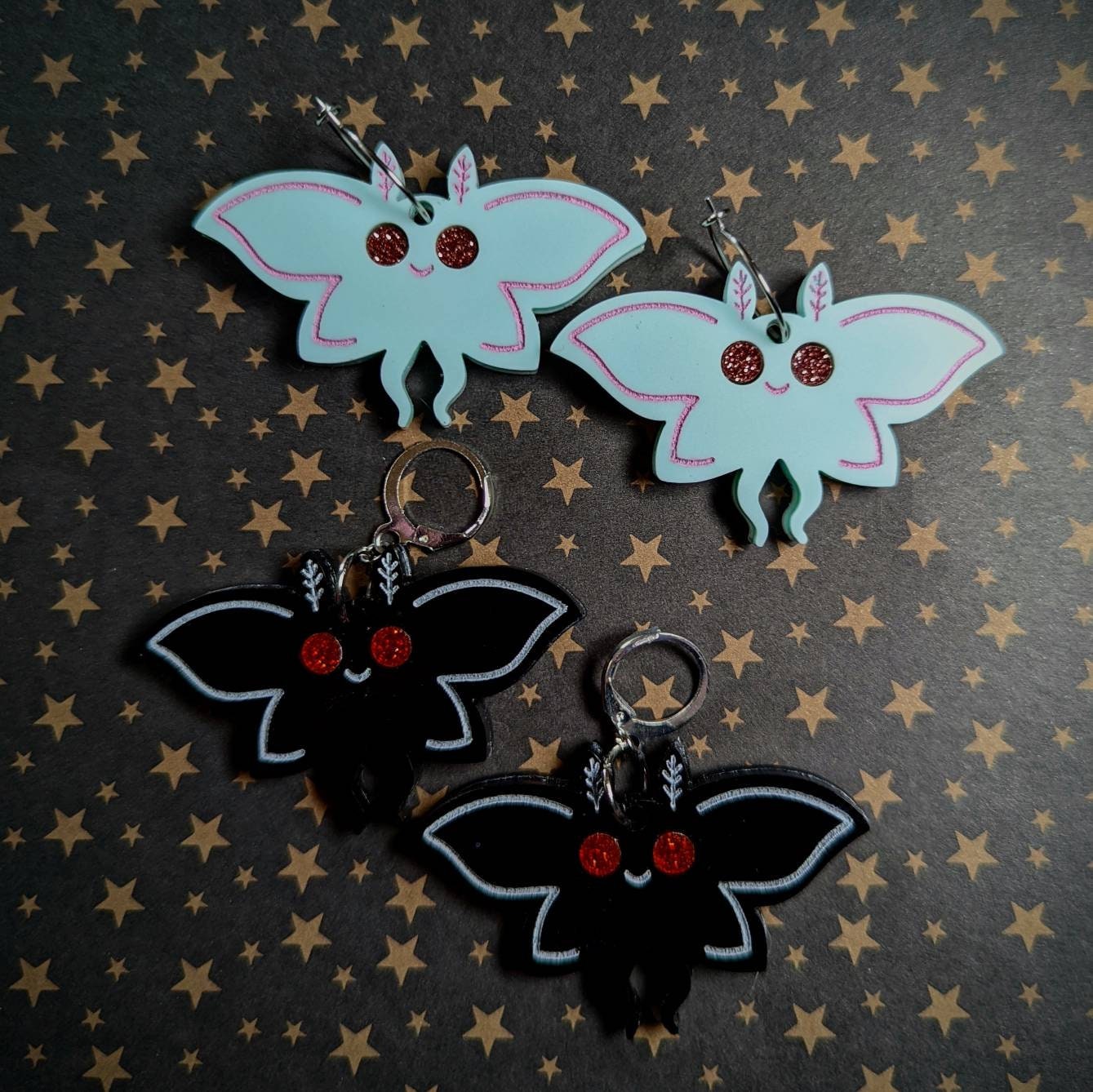 Mothman Earrings - Etsy