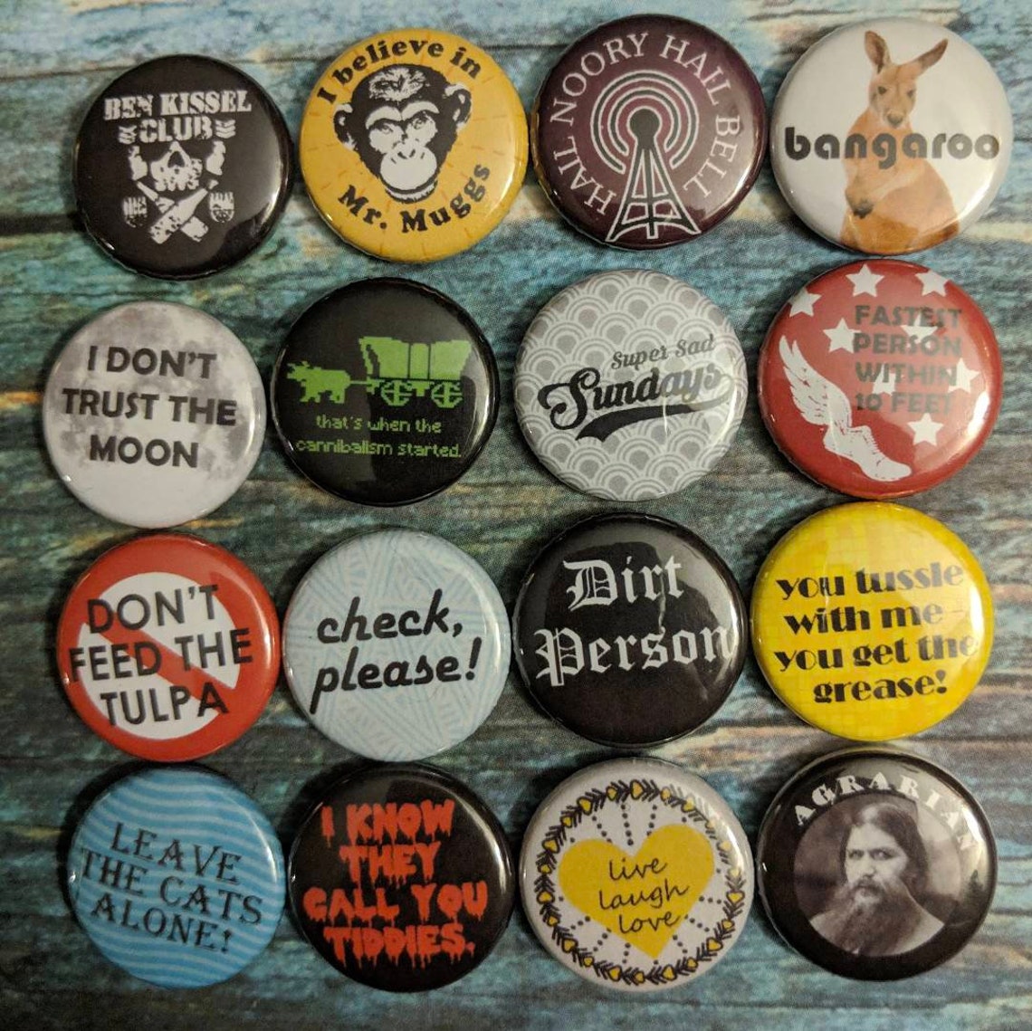 Last Podcast on the Left Buttons - Set 4 - Etsy