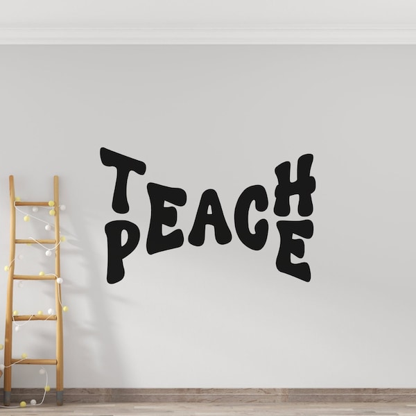 Peace Wall Decal - Etsy