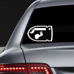 Bullet Car Decal | Bumper Sticker | Vehicle Sticker | - Etsy