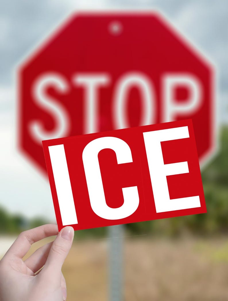 Stop ICE Sticker, No Kings, Hands Off, Women's Rights Sticker, Outdoor ...